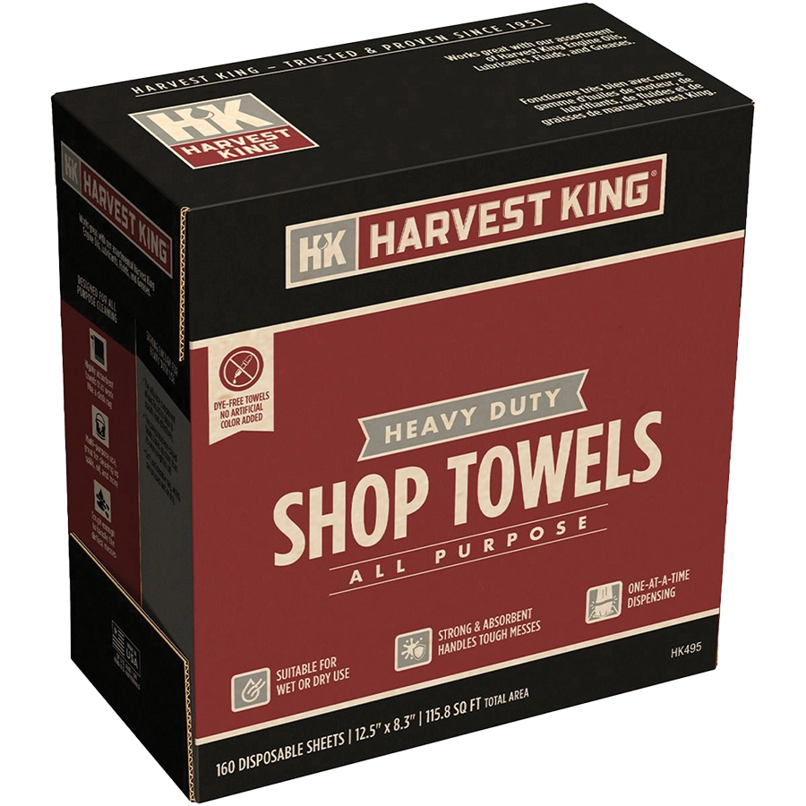 Harvest King Heavy-Duty Shop Towels, 160 count. - 0000002839 - Runnings