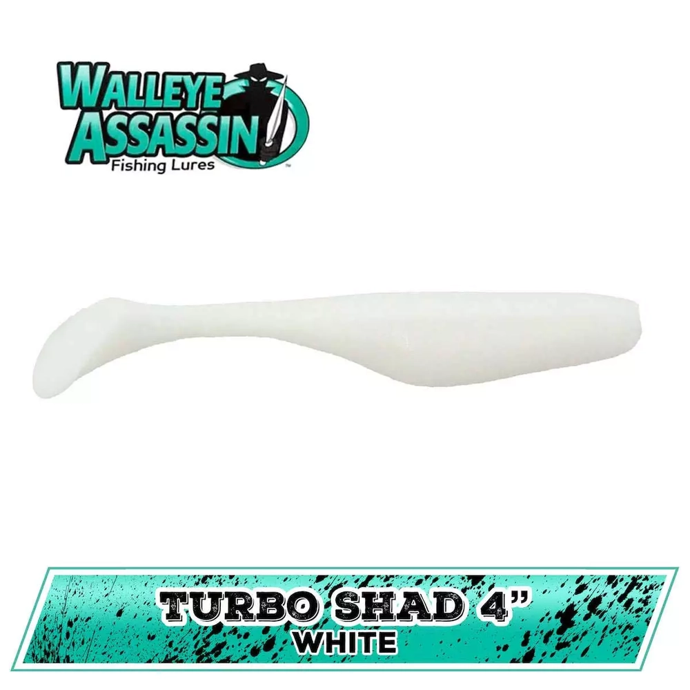 Bass Assassin Walleye Turbo Shad - Runnings