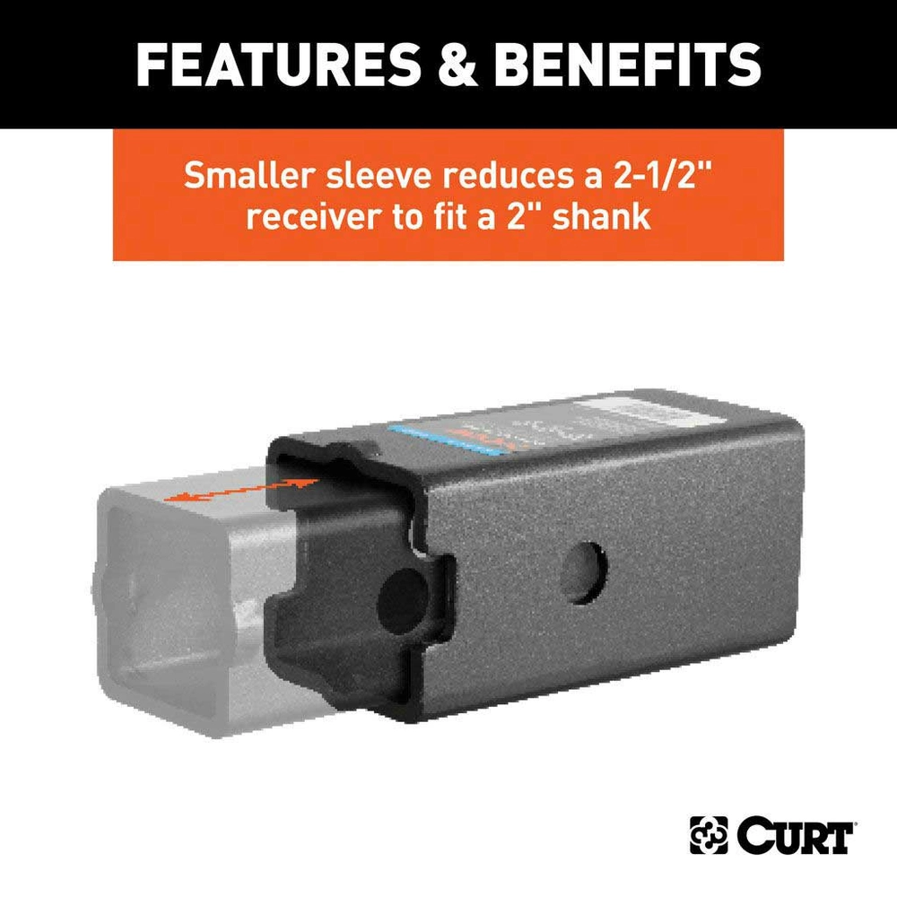 Curt Reducer Sleeve Set, 3" to 2 1/2" to 2" Shanks - Runnings