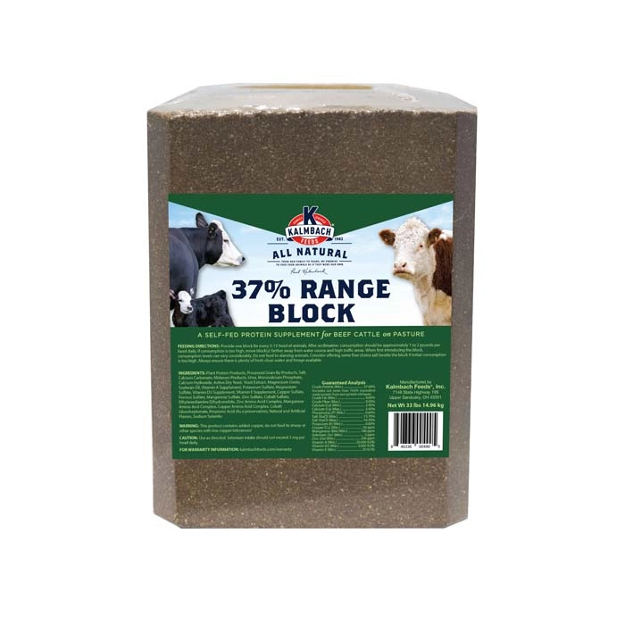 KALMBACH™ FEEDS 37% Range Block for Cattle, 33 lbs. - 0000009979 - Runnings