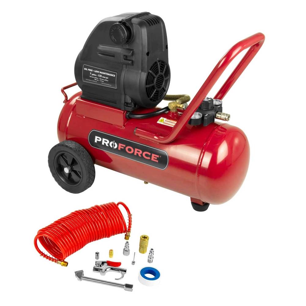 Pro-Force® Hotdog Air Compressor with Accessory Kit, 3 gal ...