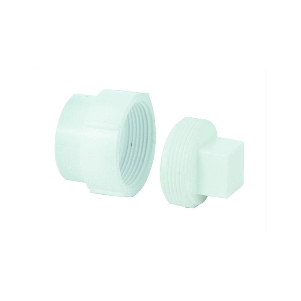 Genova Products Sch. 40 PVC-DWV Fitting Cleanout with Threaded Plug ...