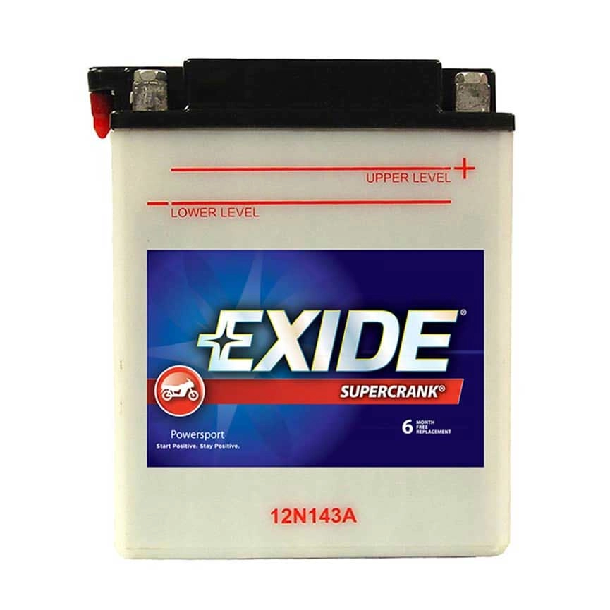 Exide® Supercrank® Powersport Battery - 12V, 12N14-3A - Runnings
