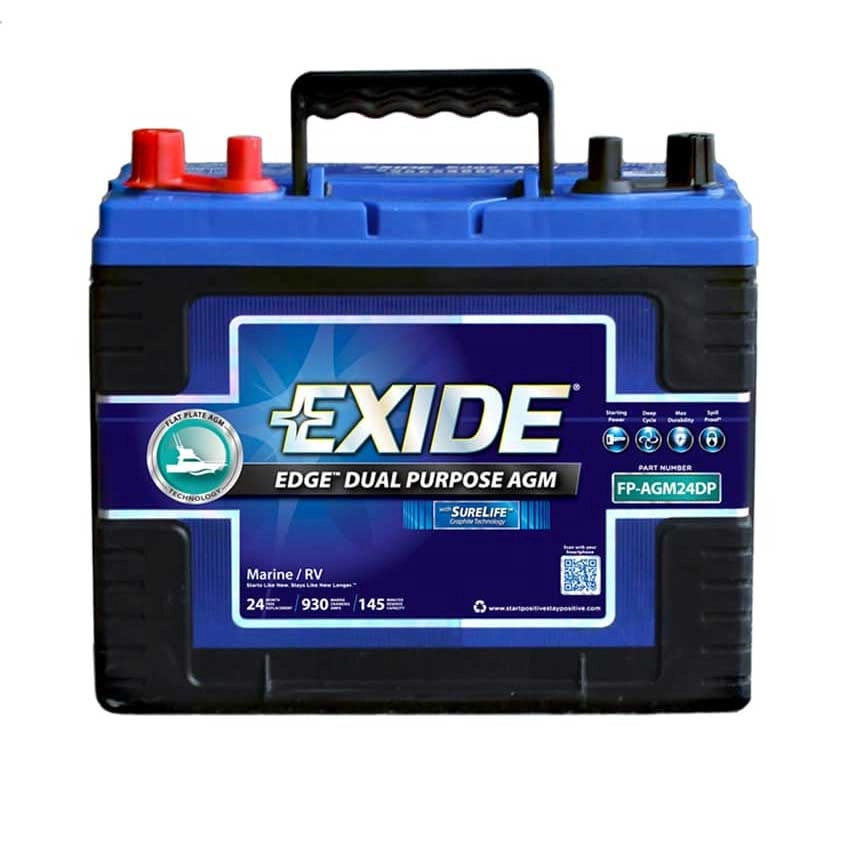 Exide® Nautilus® Marine Starting Battery - 12V, 24MSXX - 0000000330 ...