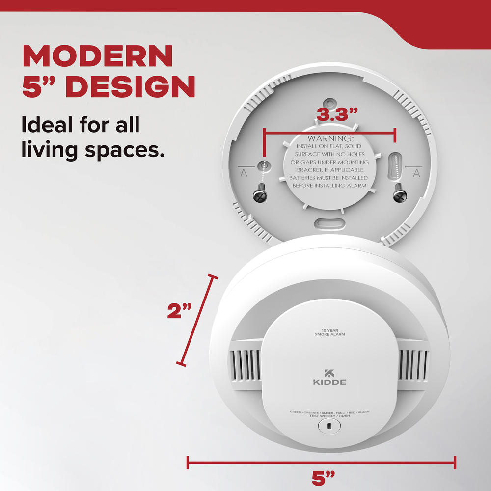 Kidde 10 Year Battery Operated Smoke Alarm - Runnings