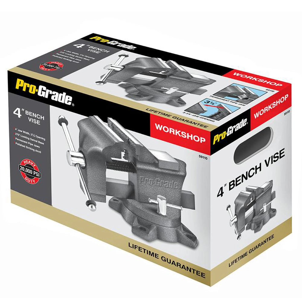 Pro-Grade 4" Workshop Bench Vise - 0000006003 - Runnings