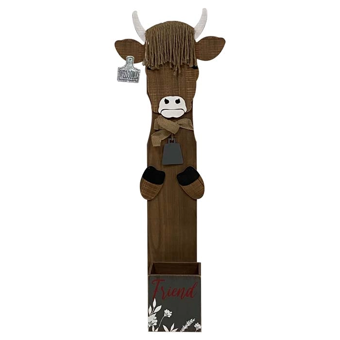 Backyard Expressions 47" porch planter - Highland Cow - 0000006102 ...
