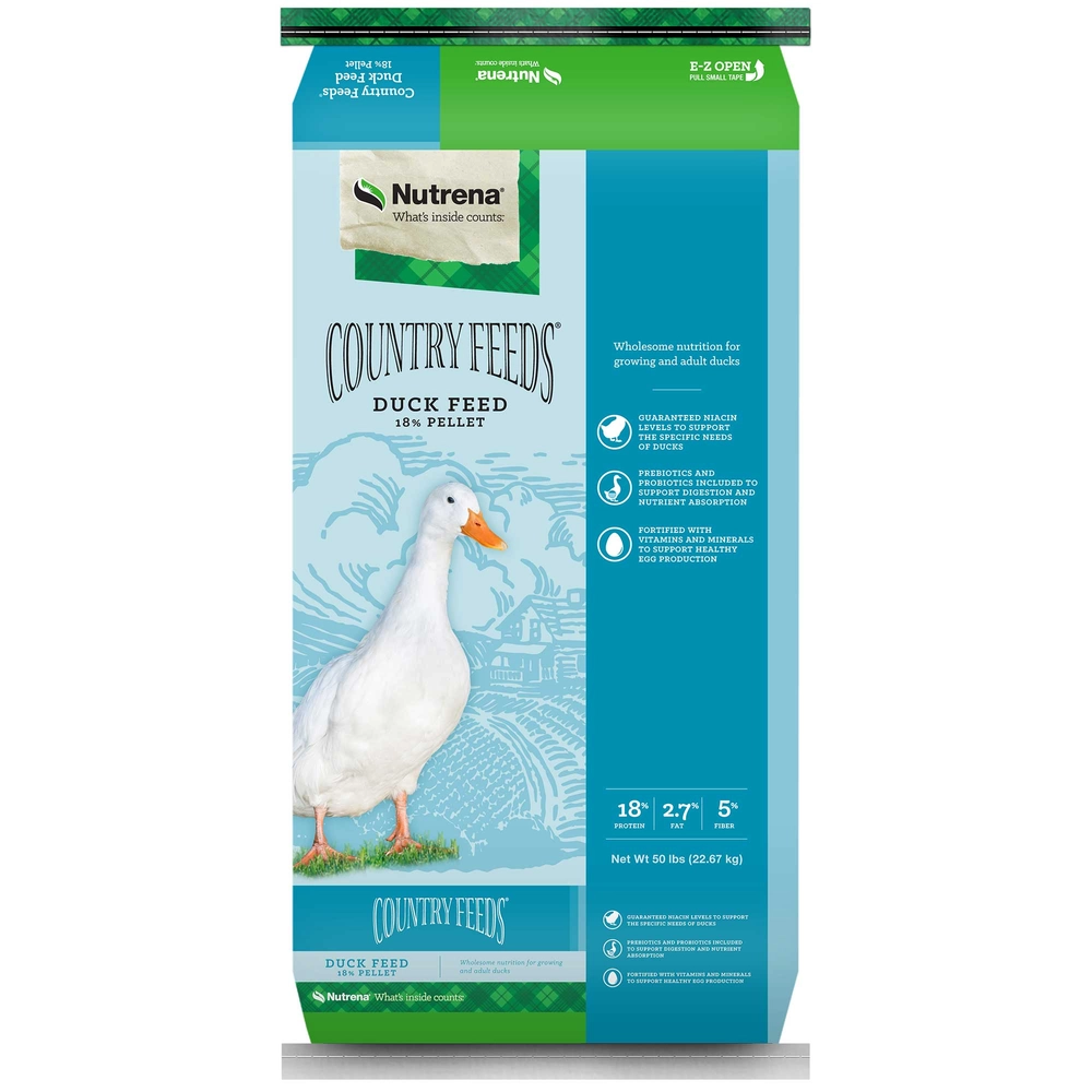 Nutrena Country Feeds® Duck Feed 18% Pellet, 50 lbs. - Runnings