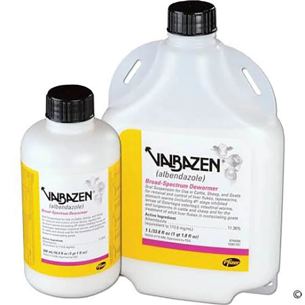 Zoetis Valbazen® Suspension Broad-Spectrum Dewormer, 1 L - Runnings