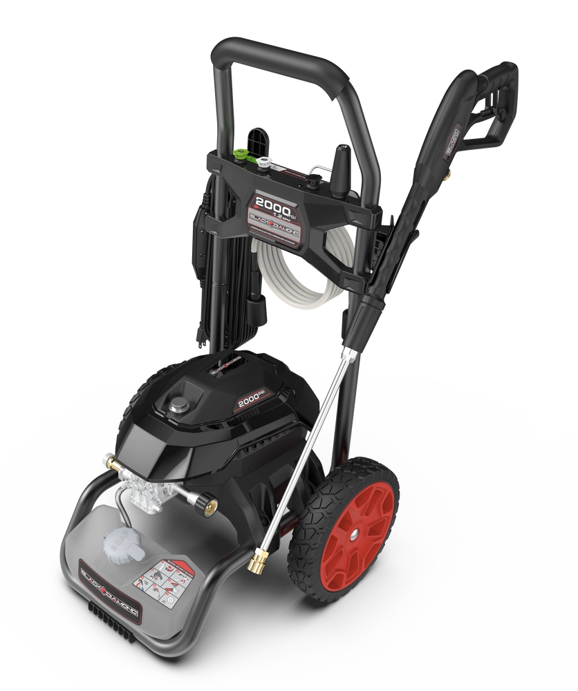Black Diamond Heavy Duty 2000 PSI Electric Pressure Washer - Runnings