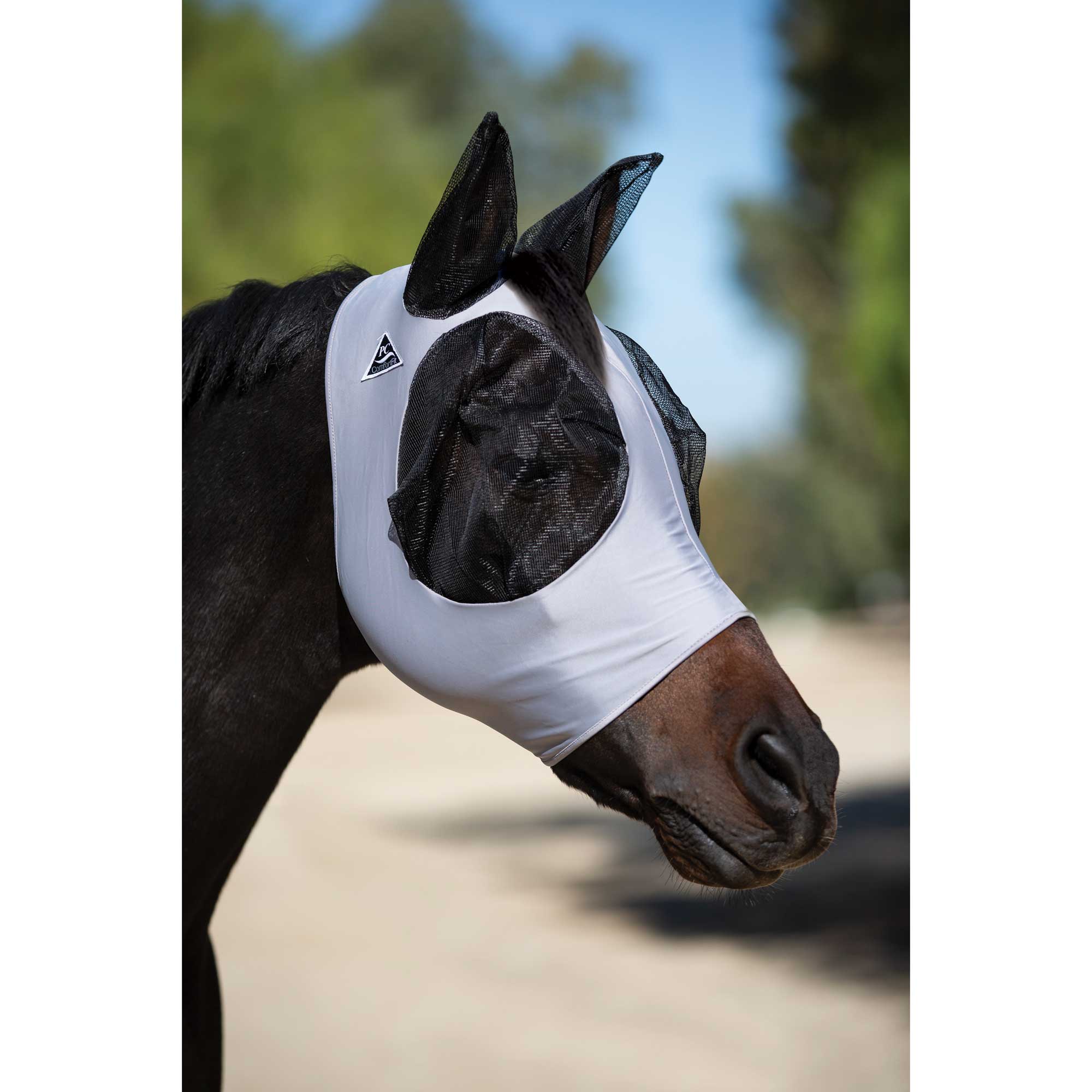 Professional's Choice® Comfort Fit Fly Mask - Charcoal, Horse ...