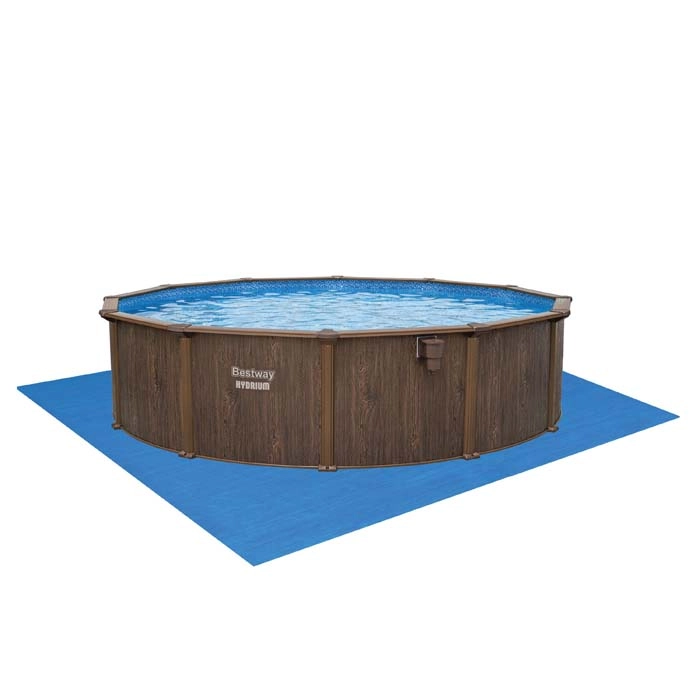 BESTWAY® Hydrium Steel Wall Above Ground Pool Set Round 18' x 52 ...