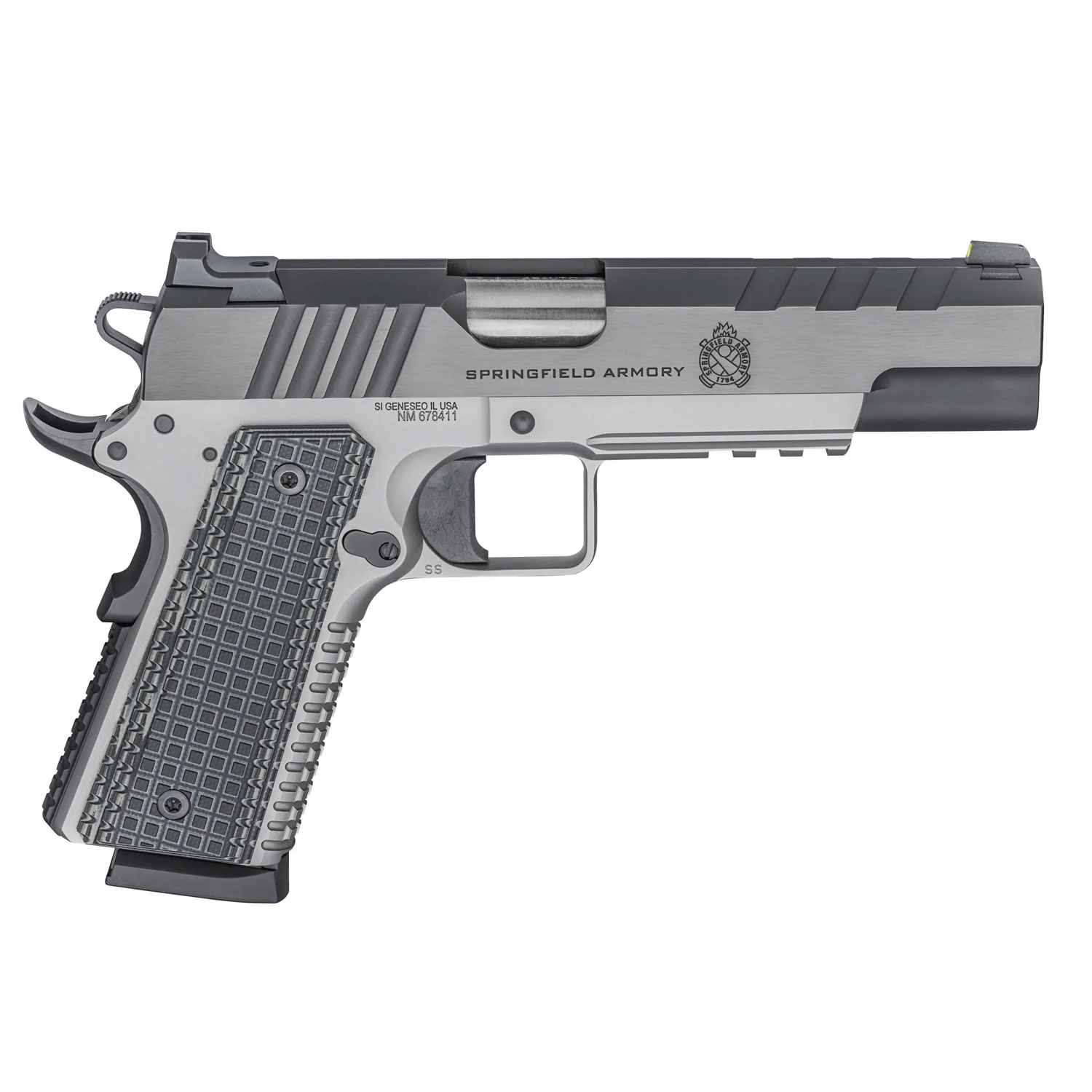 Springfield 1911 Emissary .45 ACP Blued / Stainless Handgun - Runnings