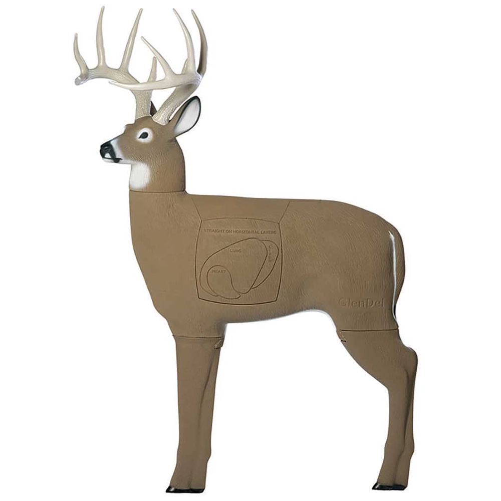 GlenDel® Big Shooter Buck Target with Replaceable Insert, 48" tall ...