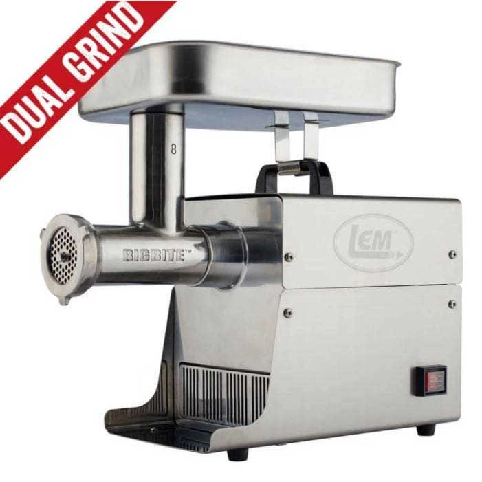 LEM Dual Grind #8 Big Bite Meat Grinder, .5 HP - Runnings