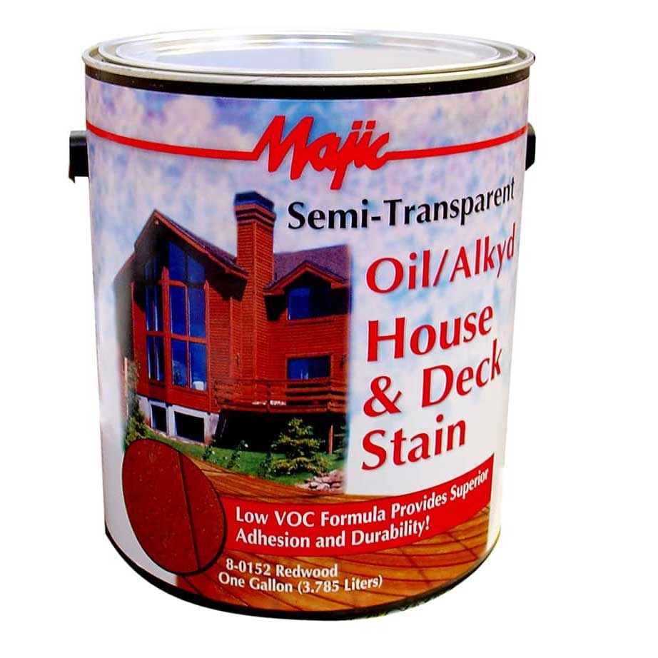 Majic Paint Majic Semi-Transparent Oil/Alkyd House & Deck Stain ...
