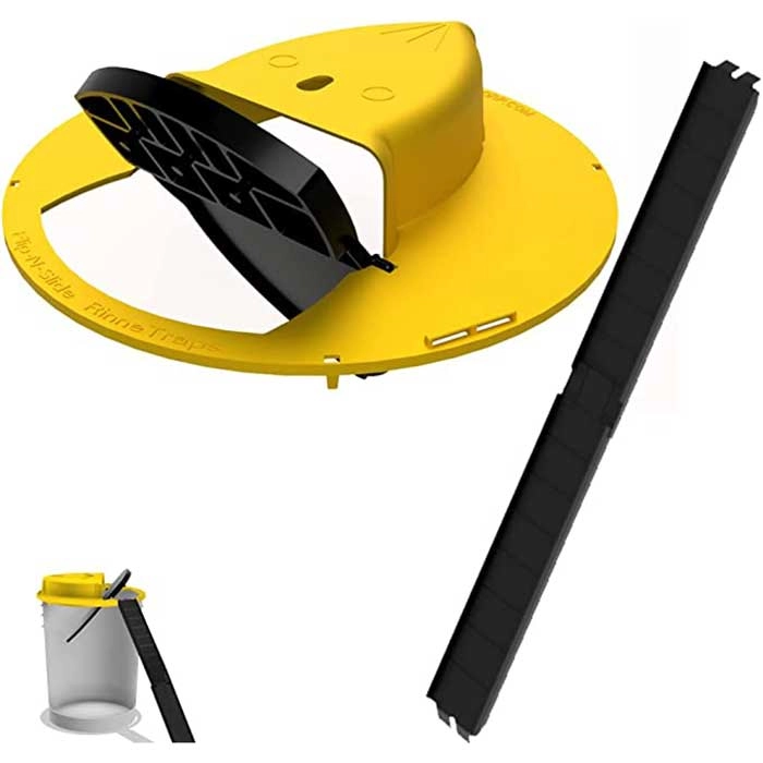 RINNE TRAPS Flip N Slide Bucket Lid Mouse Trap - Multi Catch - Runnings