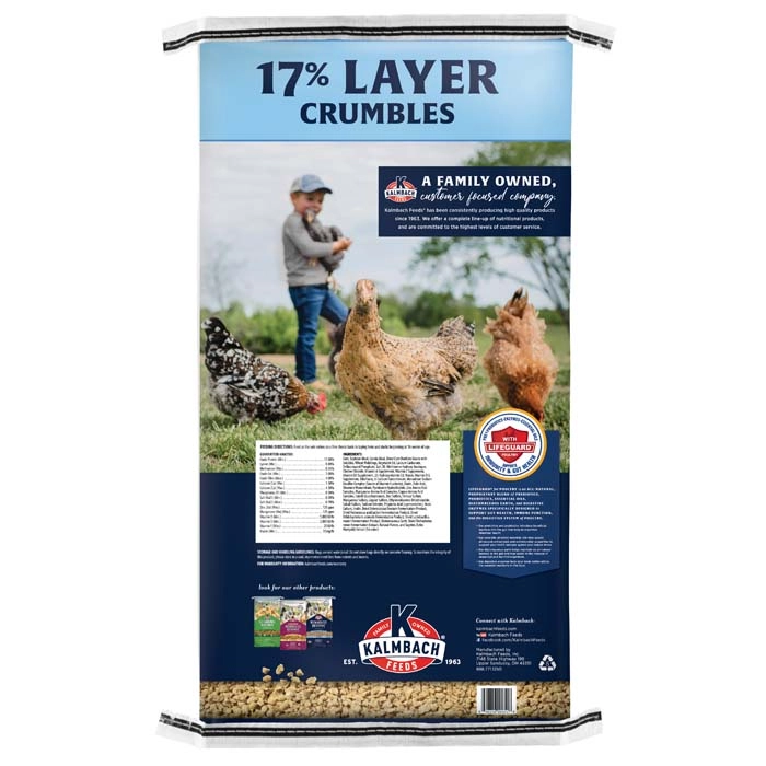 KALMBACH™ FEEDS 17% All Natural Layer Crumbles, 50 lbs. - Runnings