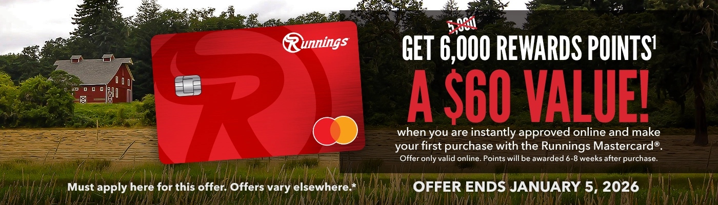 Runnings Credit Card - Runnings