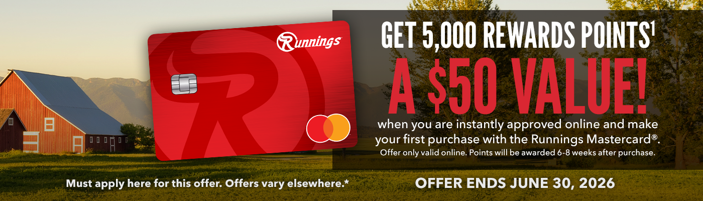 Runnings Credit Card - Runnings