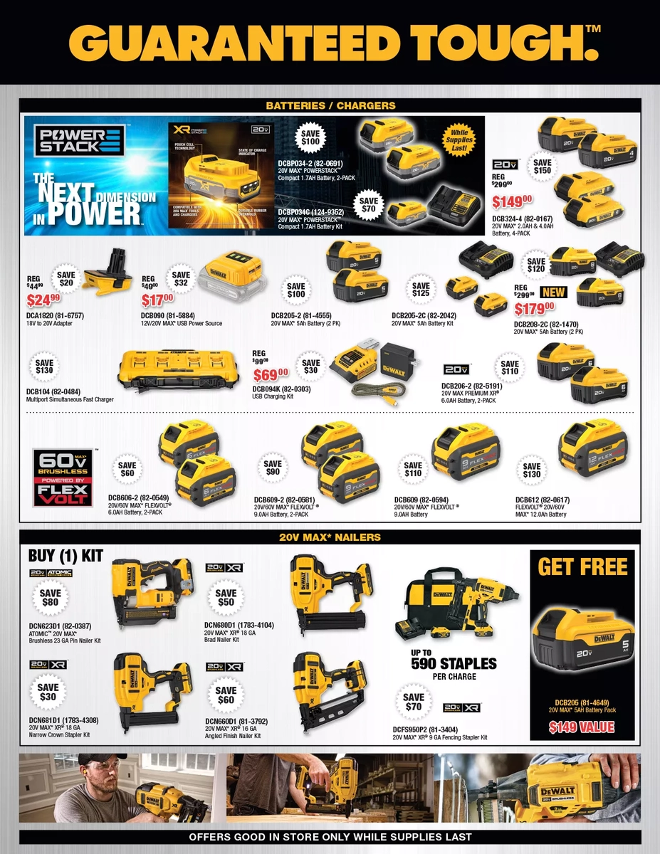 Dewalt In Store Tool Sale - Runnings